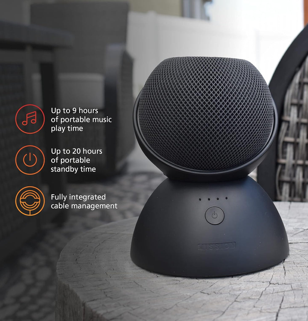 Cable Free Portable Battery Base for Apple HomePod Mini - Black – Mission